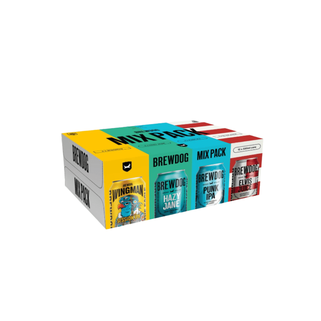 מארז ברודוג 4 זוגות בירות הדגל (BrewDog Core 8 Can Pack Mixed) - Alcohome